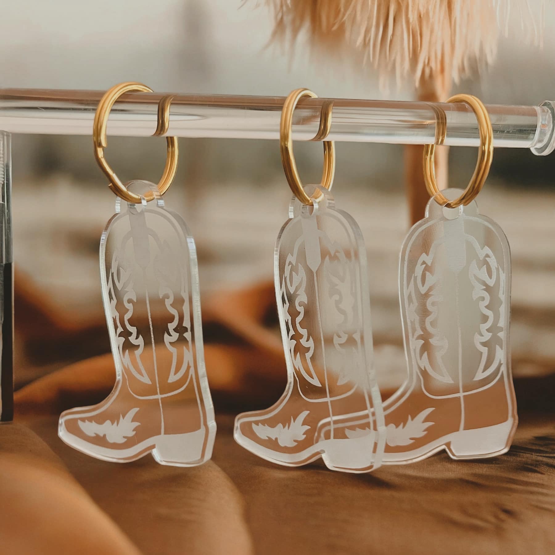 Cowboy Boot Keychain – Red Road Rae'sd Boutique